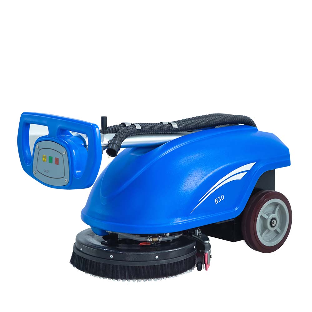 B30 Folding Hand Push Floor Scrubber - anrunto
